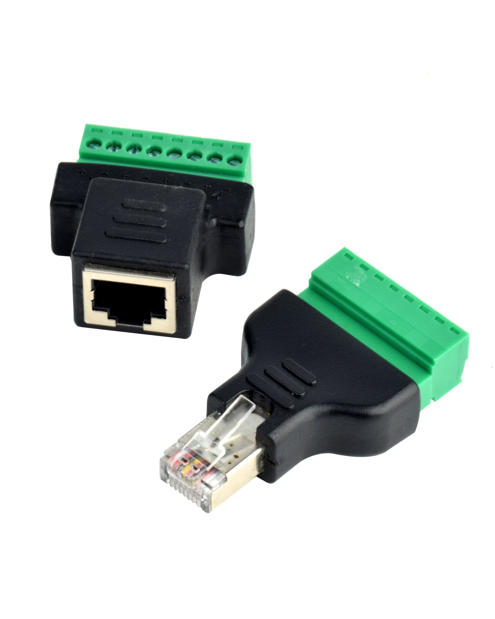 RJ45 auf Terminal Block 8-Pin Adapter LAN Netzwerk Ethernet Converter ...